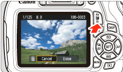Erasing images and movies in the camera (EOS REBEL T5/EOS 1200D)