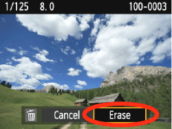 Erasing images and movies in the camera (EOS REBEL T5/EOS 1200D)