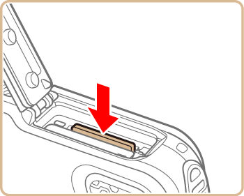 Inserting and removing the battery pack and memory card (PowerShot D30)