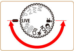 Switching Shooting Modes and Scene (SCN) Modes (PowerShot SX700 HS)