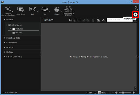 Image Files are not Displayed in ImageBrowser EX