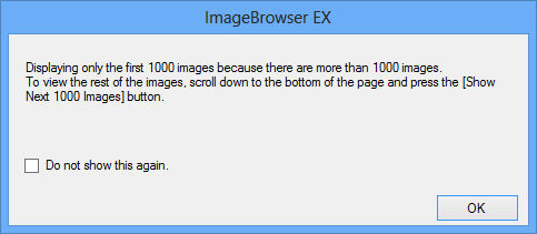 Image Files are not Displayed in ImageBrowser EX