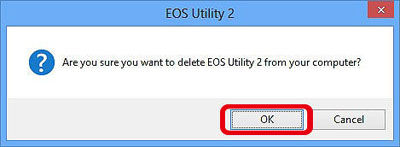 EOS Utility does not work properly / uninstalling (deleting) and re ...
