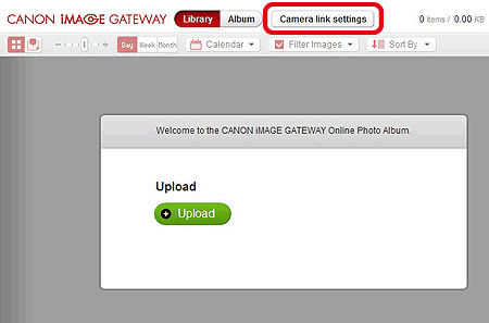 Sending Images to Various Web Services (via CANON iMAGE GATEWAY)