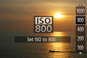 Setting the ISO speed (PowerShot SX520 HS / PowerShot SX530 HS)