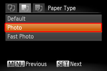 Printing from a Camera (Camera Direct Print) (SELPHY CP1300)