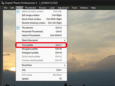 How to erase dust spots in an image with Digital Photo Professional Ver ...