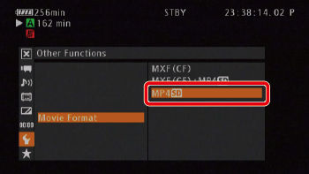 Recording MP4 Video Files (XF200 / XF205)