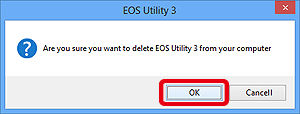 EOS Utility Ver. 3.x does not work properly / Uninstalling (deleting ...