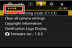 Registering Custom Shooting Modes to C1/C2/C3 on the Camera’s Mode Dial ...