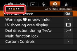 Customize camera operation buttons - EOS 7D Mark II