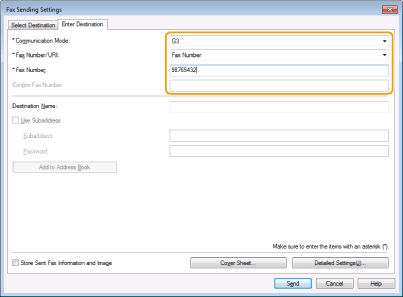 Sending Faxes from Your Computer (PC Fax)