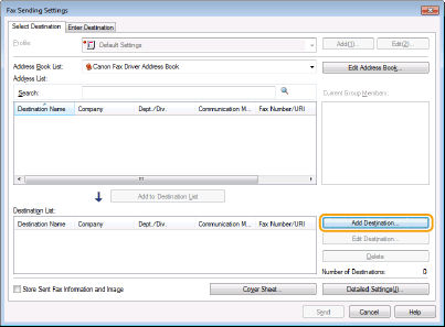 Sending Faxes from Your Computer (PC Fax)