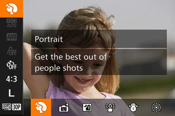 Switching Shooting Modes and Scene (SCN) Modes (PowerShot SX60 HS)