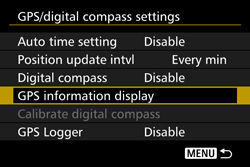 Enable and use GPS - EOS 7D Mark II
