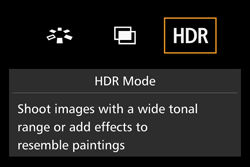 HDR (High Dynamic Range) Shooting (EOS 5DS / EOS 5DS R)