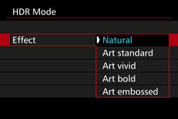 HDR (High Dynamic Range) Shooting (EOS 5DS / EOS 5DS R)