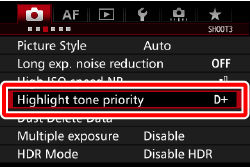 Understand ISO speed limitations when highlight tone priority is ...