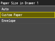 Printing onto Custom Size Paper or Envelope