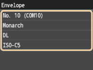 Printing onto Custom Size Paper or Envelope