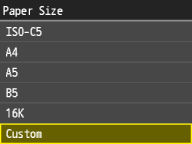 Printing onto Custom Size Paper or Envelope