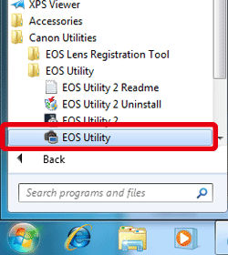 Sending images to a computer using EOS Utility 2.14 (Wi-Fi function ...