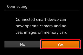 Sending images from a camera to an iPhone