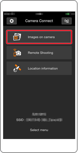 Sending images from a camera to an Android smartphone