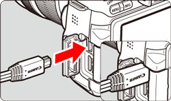 Connecting the camera to a TV to view (play back) still images and ...