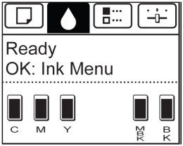 Checking Ink Tank Levels on Control Panel (iPF680/iPF685/iPF780/iPF785 ...