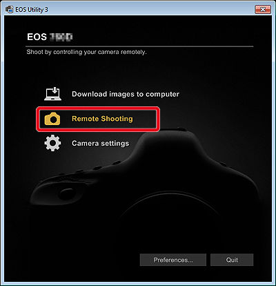 Using the Remote Live View Function in EOS Utility 3.x to Shoot Still ...