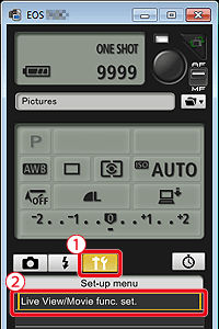 Using the Remote Live View Function in EOS Utility 3.x to Shoot Still ...