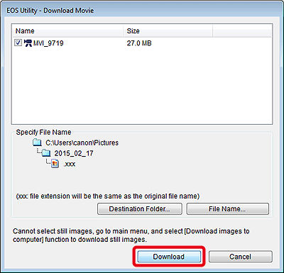 Using the Remote Live View Function in EOS Utility 3.x to Shoot Still Photos and Movies Remotely