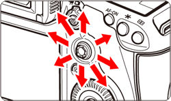 Selecting an AF frame before shooting (EOS 5DS / EOS 5DS R)