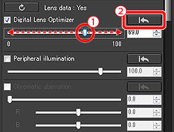 Using the Digital Lens Optimizer in Digital Photo Professional Ver.4.x