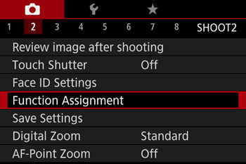 Assigning Commonly Used Functions to Buttons and Dials (PowerShot G3 X)