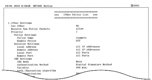 Printing Reports and Lists - MF620 Series and MF720 Series