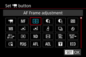 Assigning Commonly Used Functions to the Movie Button (PowerShot G9 X)