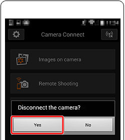 Sending images from a camera to an Android smartphone