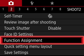 Assigning Functions to Controls (PowerShot G5 X)