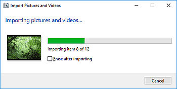 Saving Images to a Computer using Windows (Windows 10) PowerShot Cameras