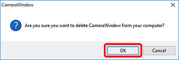 CameraWindow does not run (Windows 10)