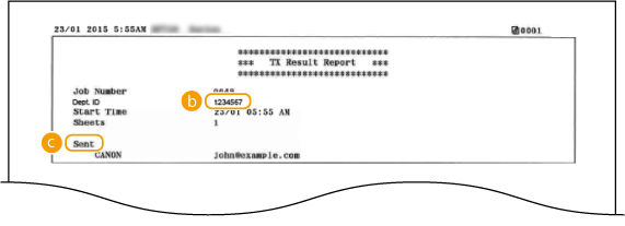 Setting TX Result Report to Print Automatically - imageCLASS D1500 ...