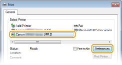 Printing a Document Secured by a PIN (Secure Print) (MF410 Series/D1500 ...