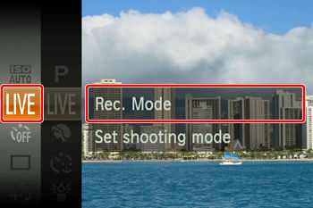 Switching Shooting Modes (PowerShot SX420 IS)