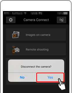 Sending images from a camera to an iPhone