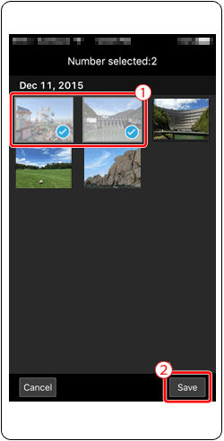 Sending images from a camera to an iPhone