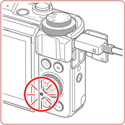 Using a USB cable to charge the camera's battery (PowerShot Using a USB cable to charge the camera's battery (PowerShot