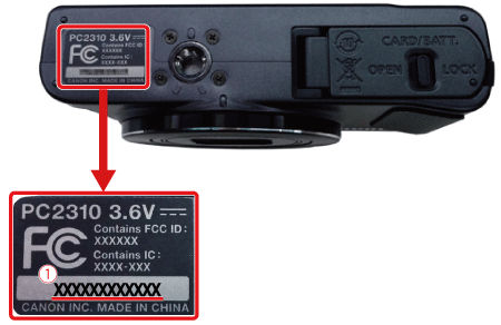 Where is the product’s serial number located? (PowerShot SX620 HS)