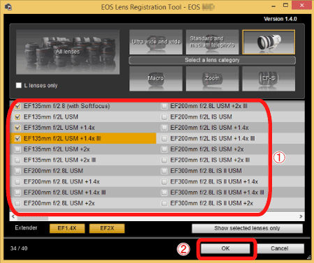 Registering Lens Aberration Correction Data for the Lens Using EOS ...